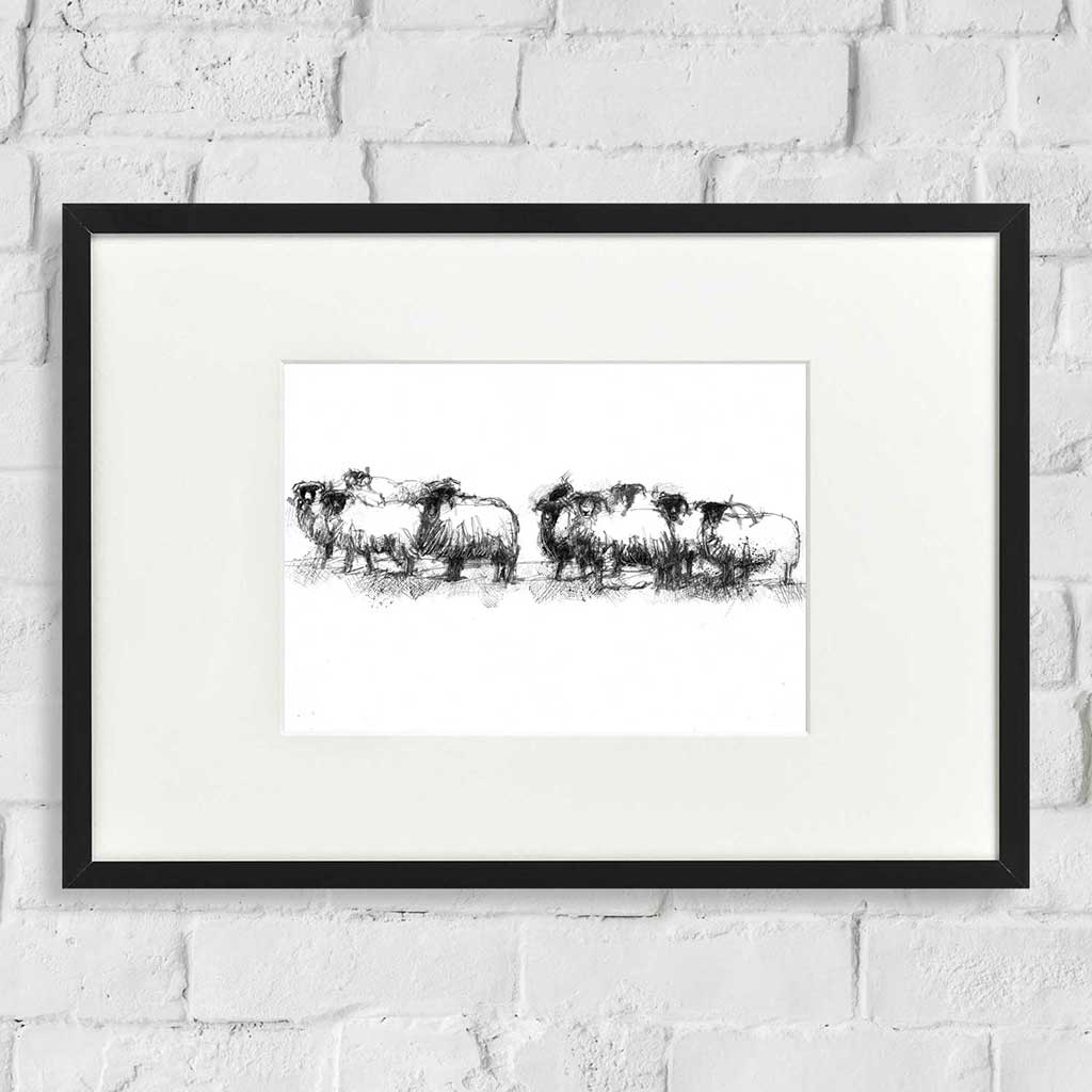 Sheep flock sketch | SeanBriggs
