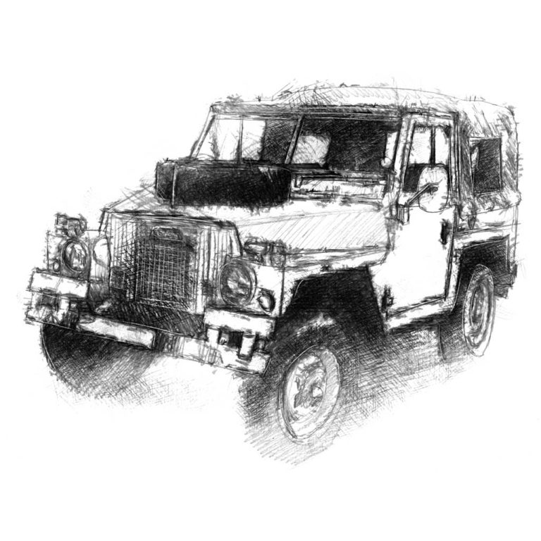 Landrover defender sketch | SeanBriggs