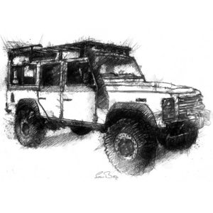 Original Landrover defender sketch | SeanBriggs