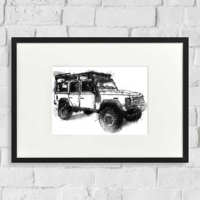 Original Landrover defender sketch | SeanBriggs