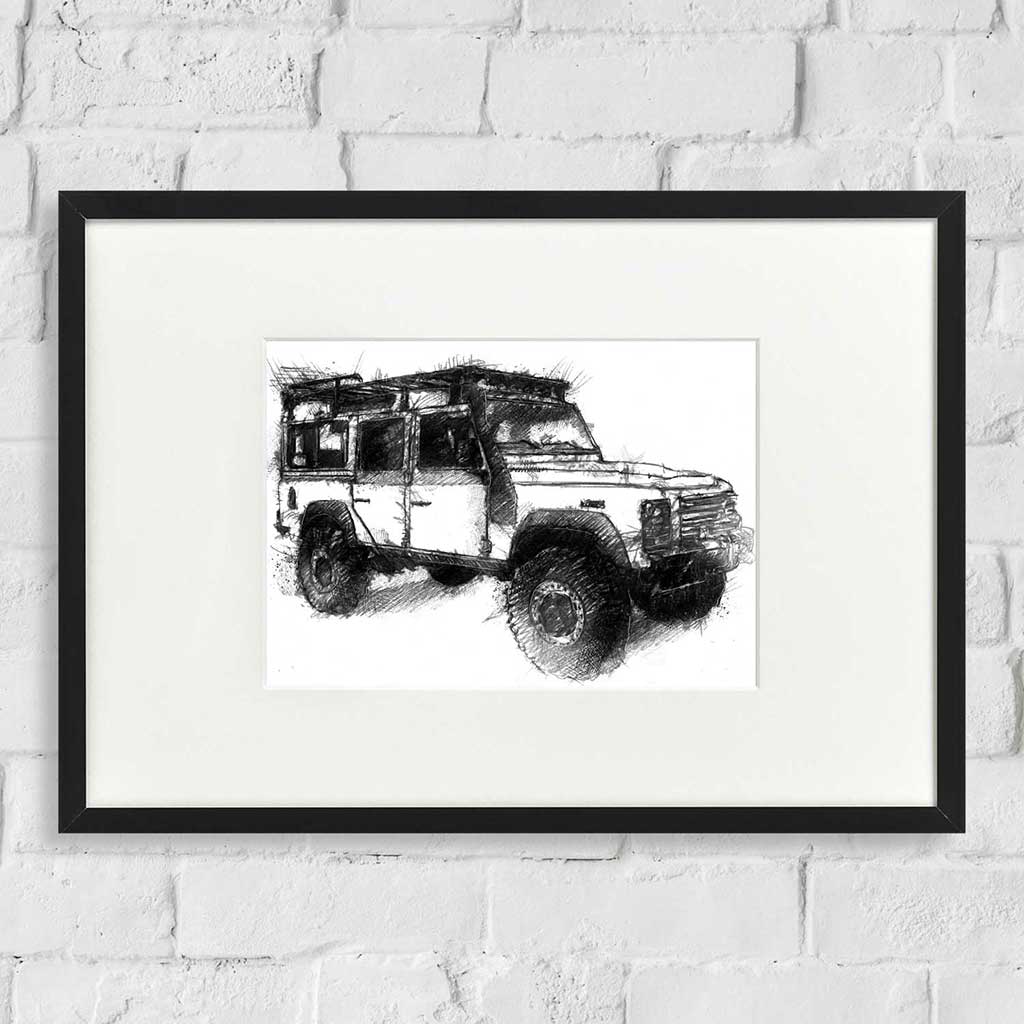 Original Landrover defender sketch | SeanBriggs