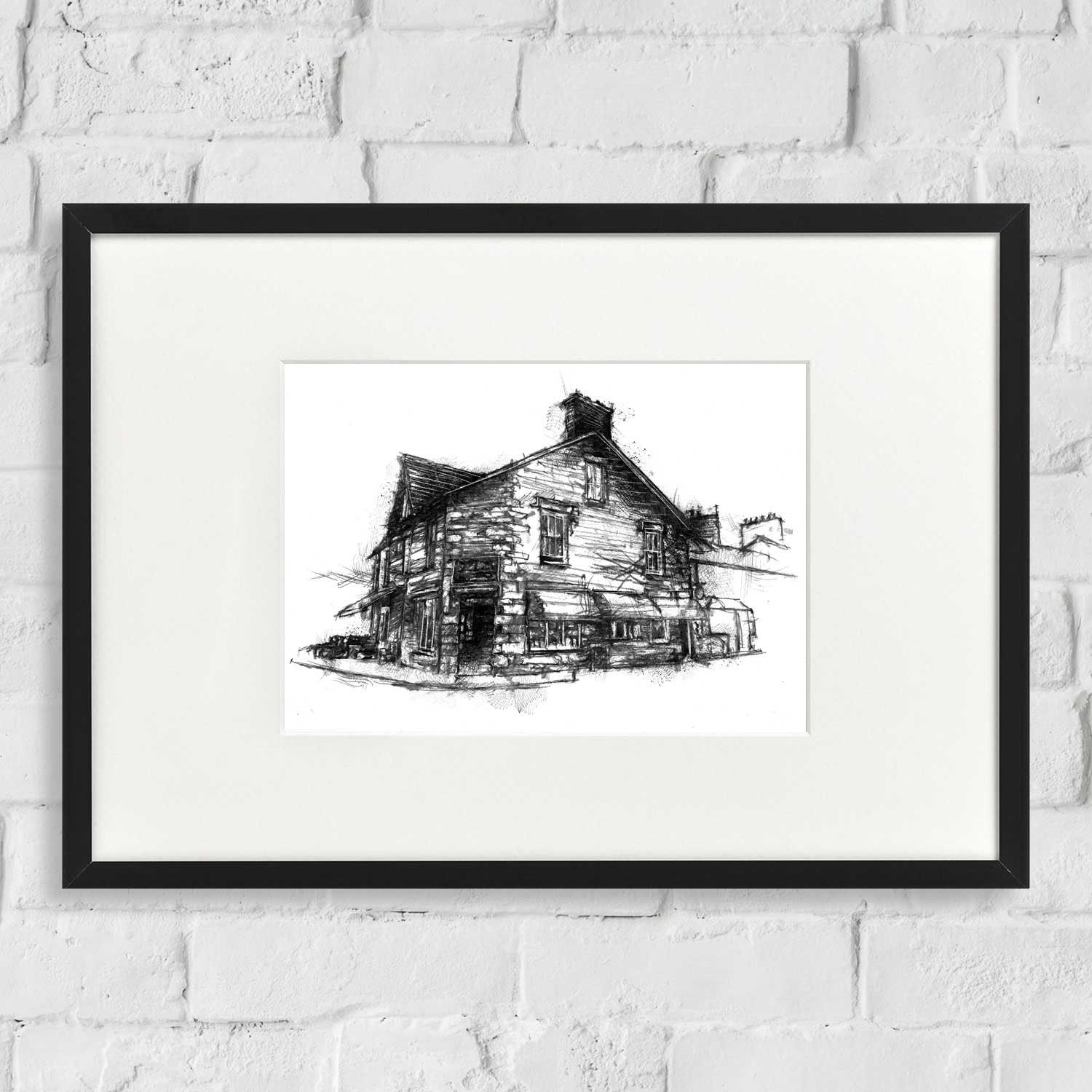 Grasmere bookstore sketch | SeanBriggs