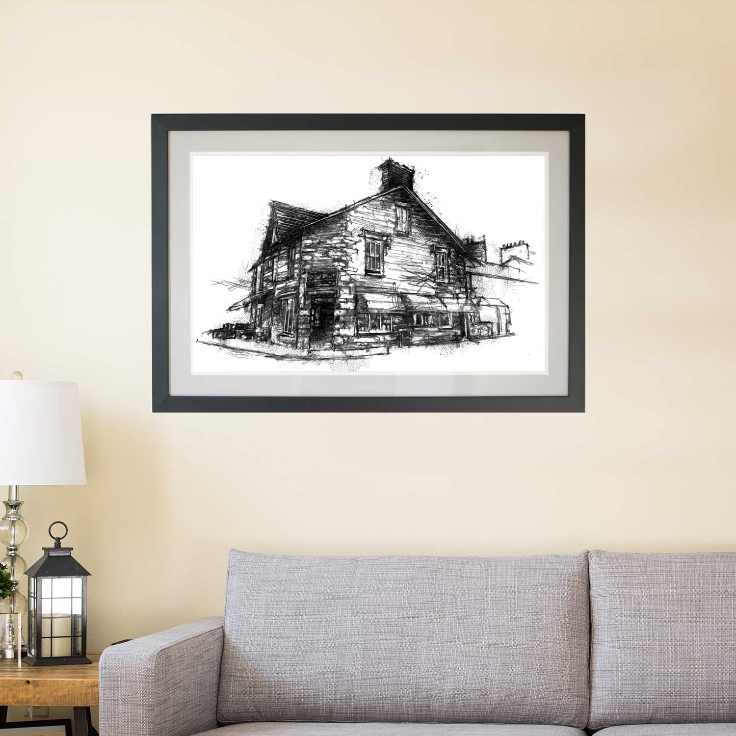 Grasmere bookstore sketch | SeanBriggs