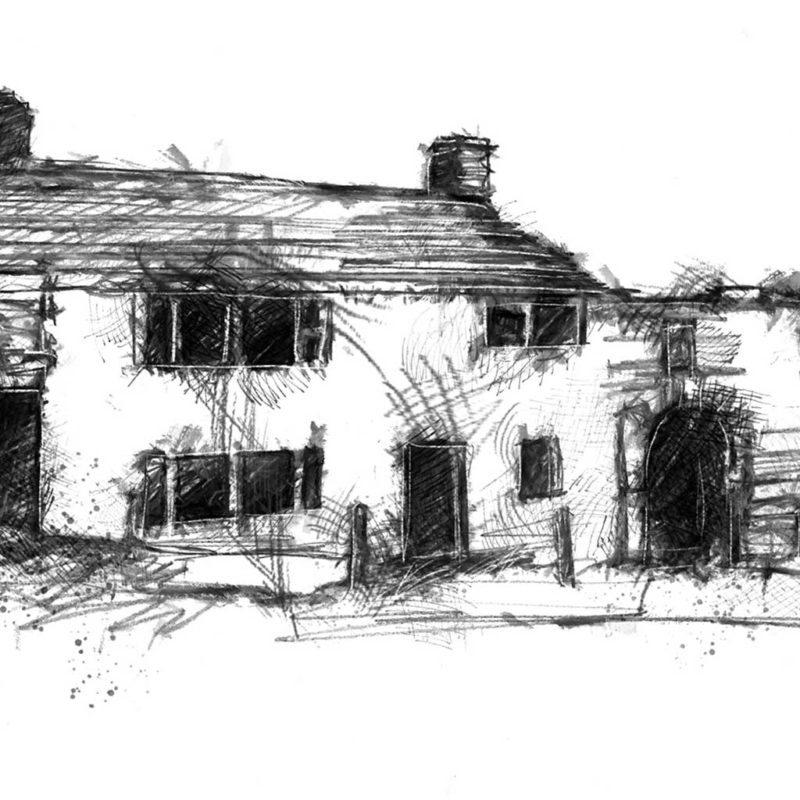 Original Dales farm ruin sketch | SeanBriggs