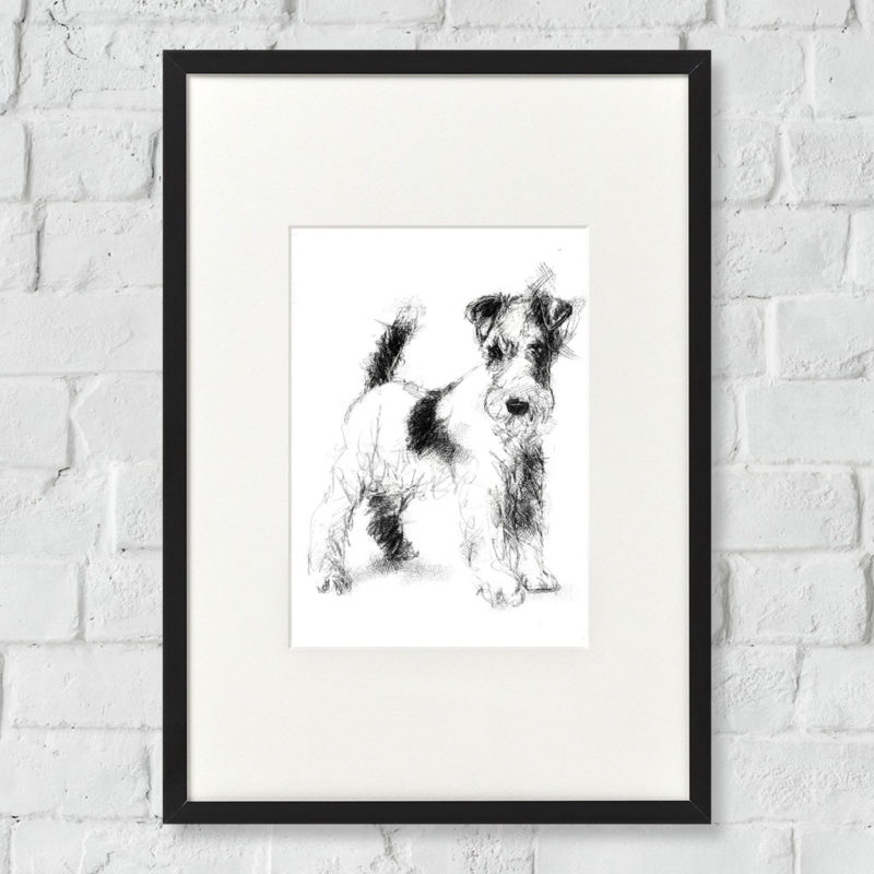 Original Fox terrier sketch | SeanBriggs