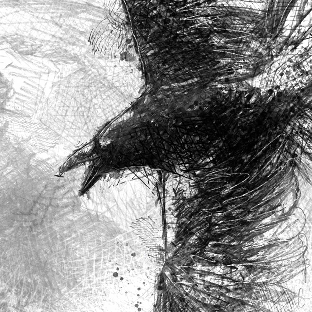 Original Crow moon sketch | SeanBriggs