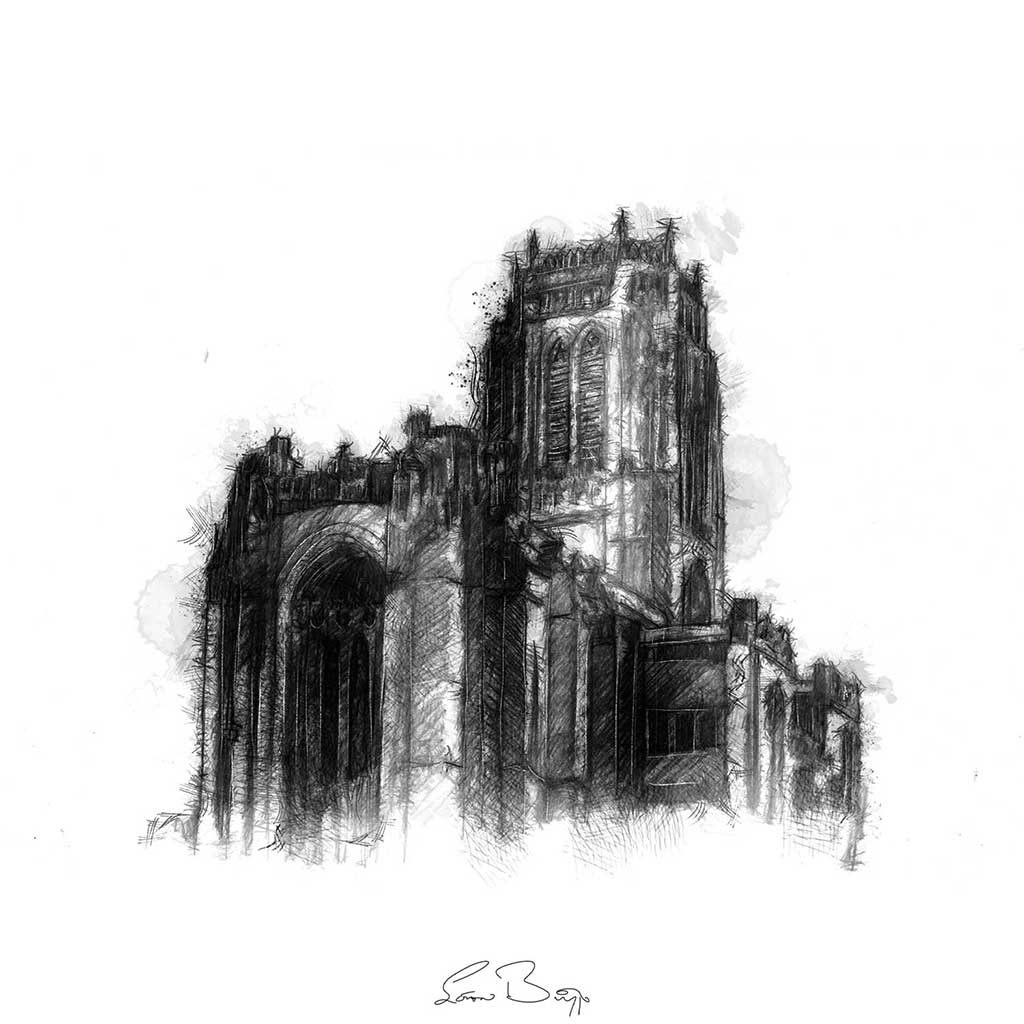 Original Anglican cathedral Liverpool sketch | SeanBriggs