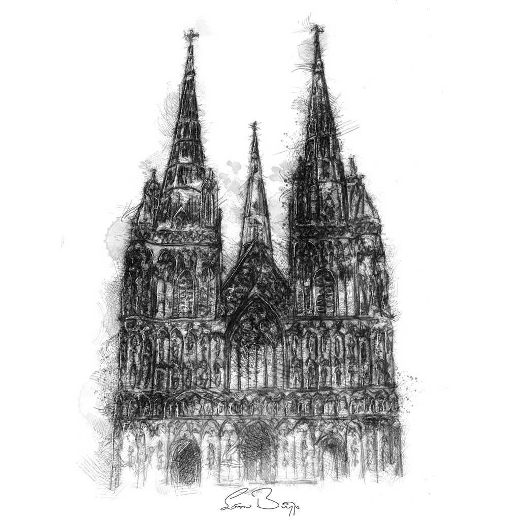 Original Lichfield cathedral sketch | SeanBriggs