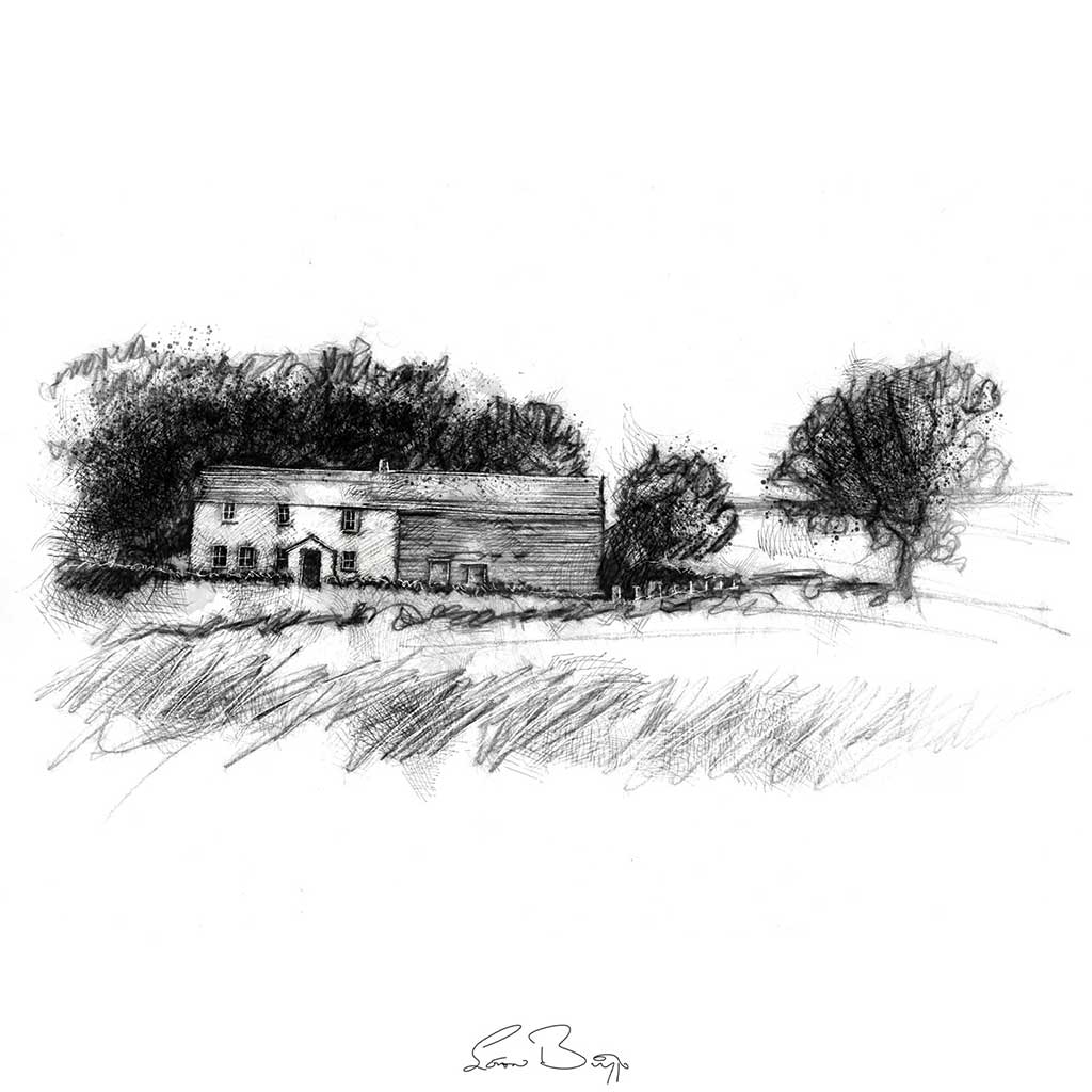 Original Yorkshire farmhouse sketch | SeanBriggs