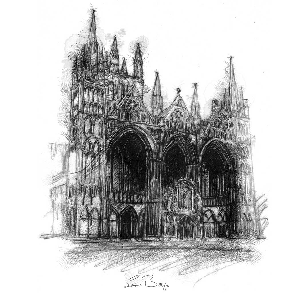 Original Peterborough cathedral sketch | SeanBriggs
