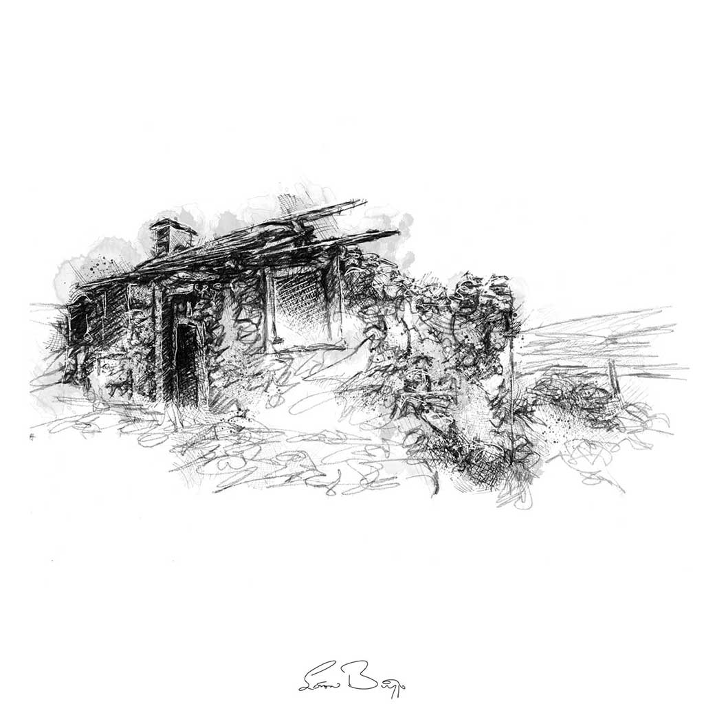 Gayle beck ruin sketch | SeanBriggs