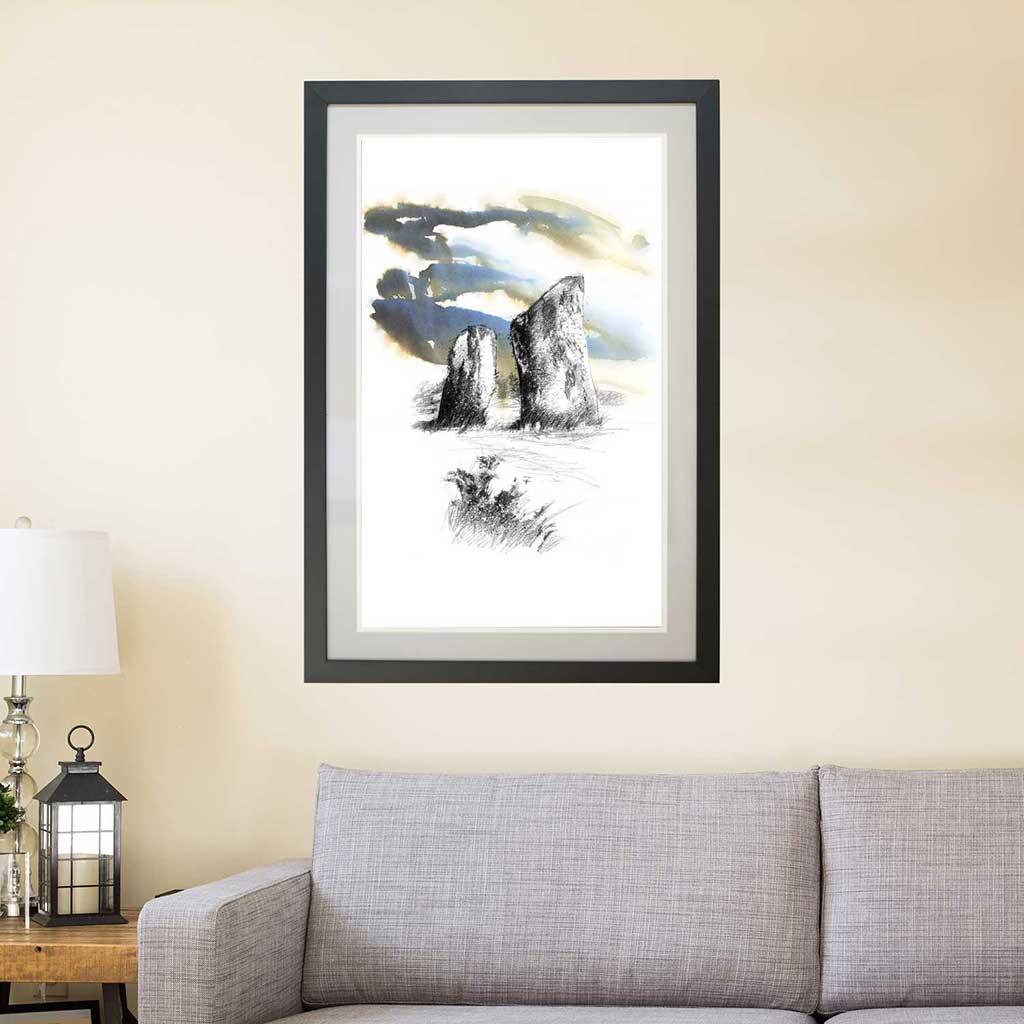 Avebury standing stones sketch | SeanBriggs