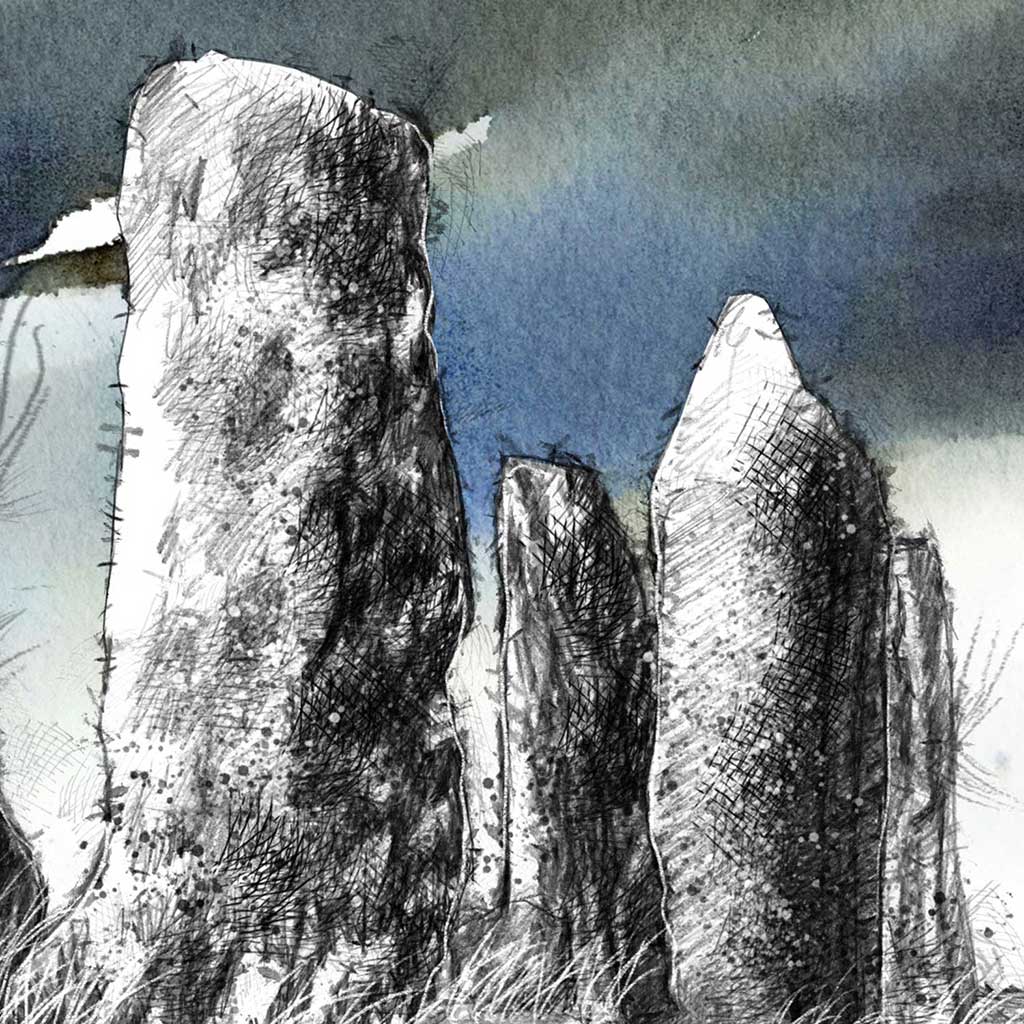 Callanish stones sketch | SeanBriggs