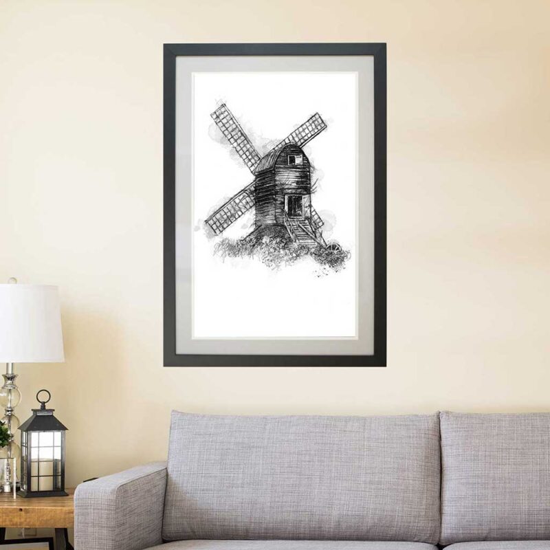 Pitstone windmill sketch | SeanBriggs