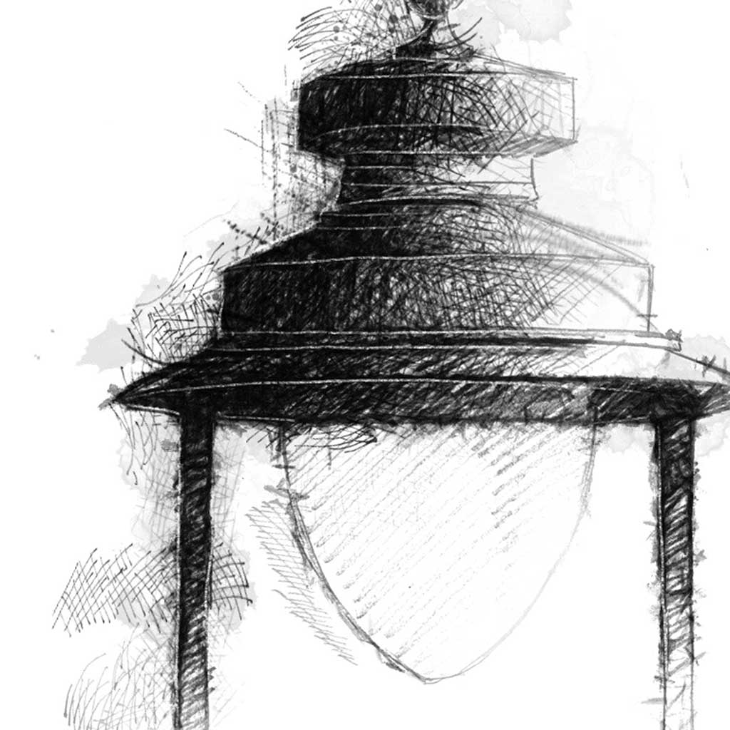 Old lamp Bournemouth sketch | SeanBriggs