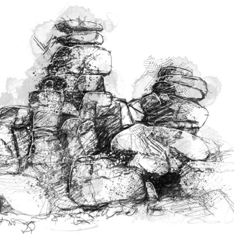 Staple tor Dartmoor sketch | SeanBriggs