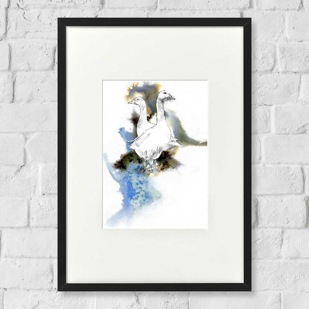 Two geese sketch | SeanBriggs