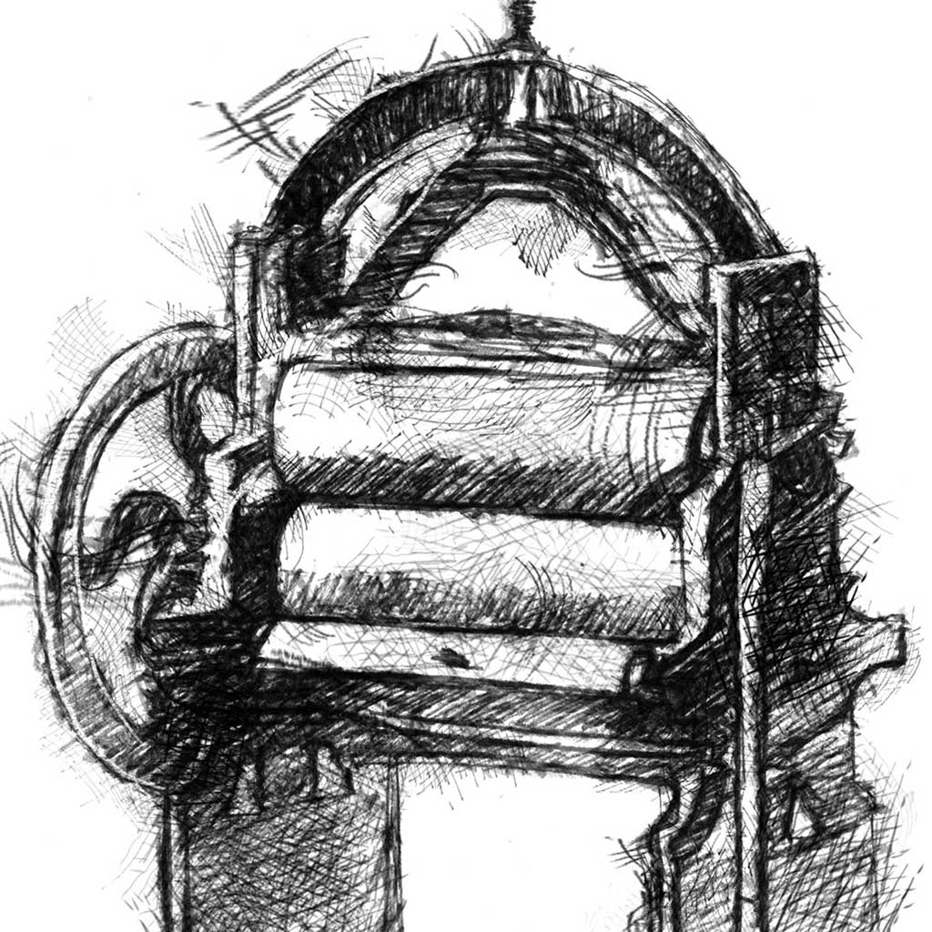 Old mangle sketch | SeanBriggs