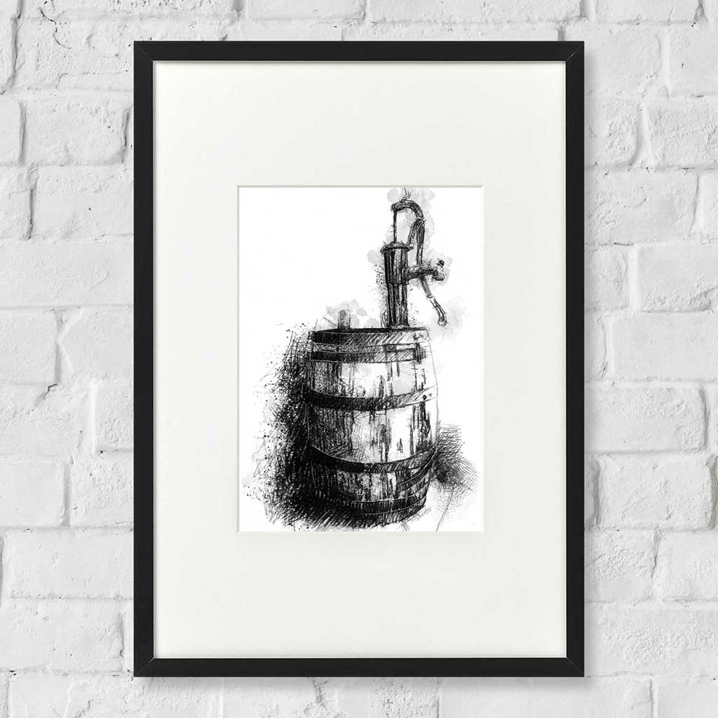 Old water barrel sketch | SeanBriggs