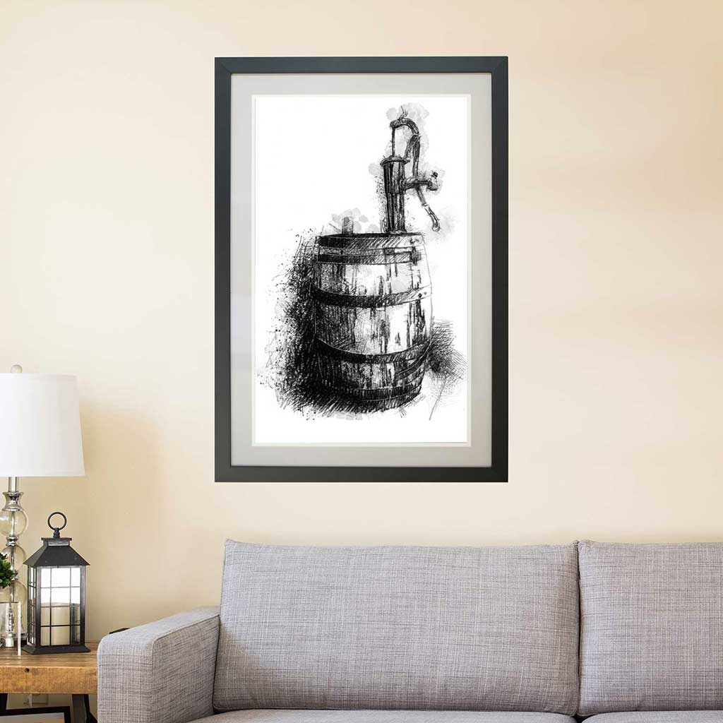 Old water barrel sketch | SeanBriggs