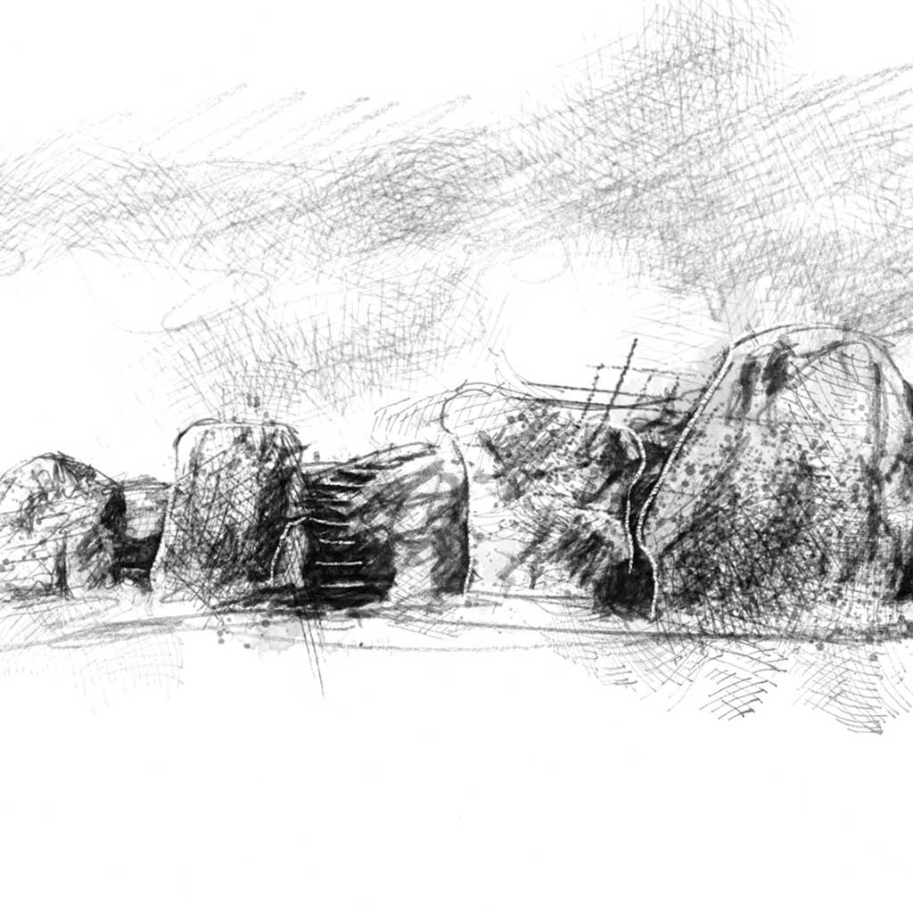 West Kennet barrow sketch | SeanBriggs